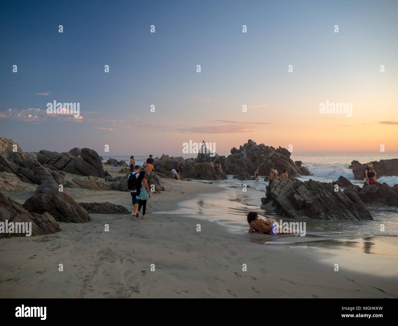 Puerto Escondido, Oaxaca, Mexico, South America: [Sunset at the local ...