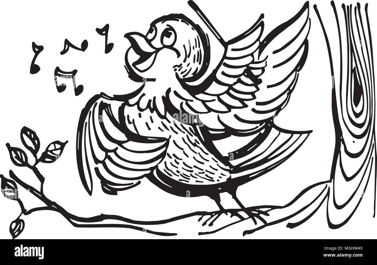 Songbirds birds Stock Vector Images - Alamy