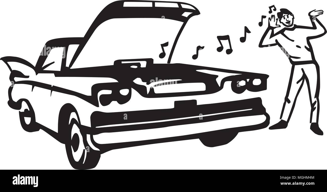 Sounds Good - Retro Clipart Illustration Stock Vector Image & Art - Alamy