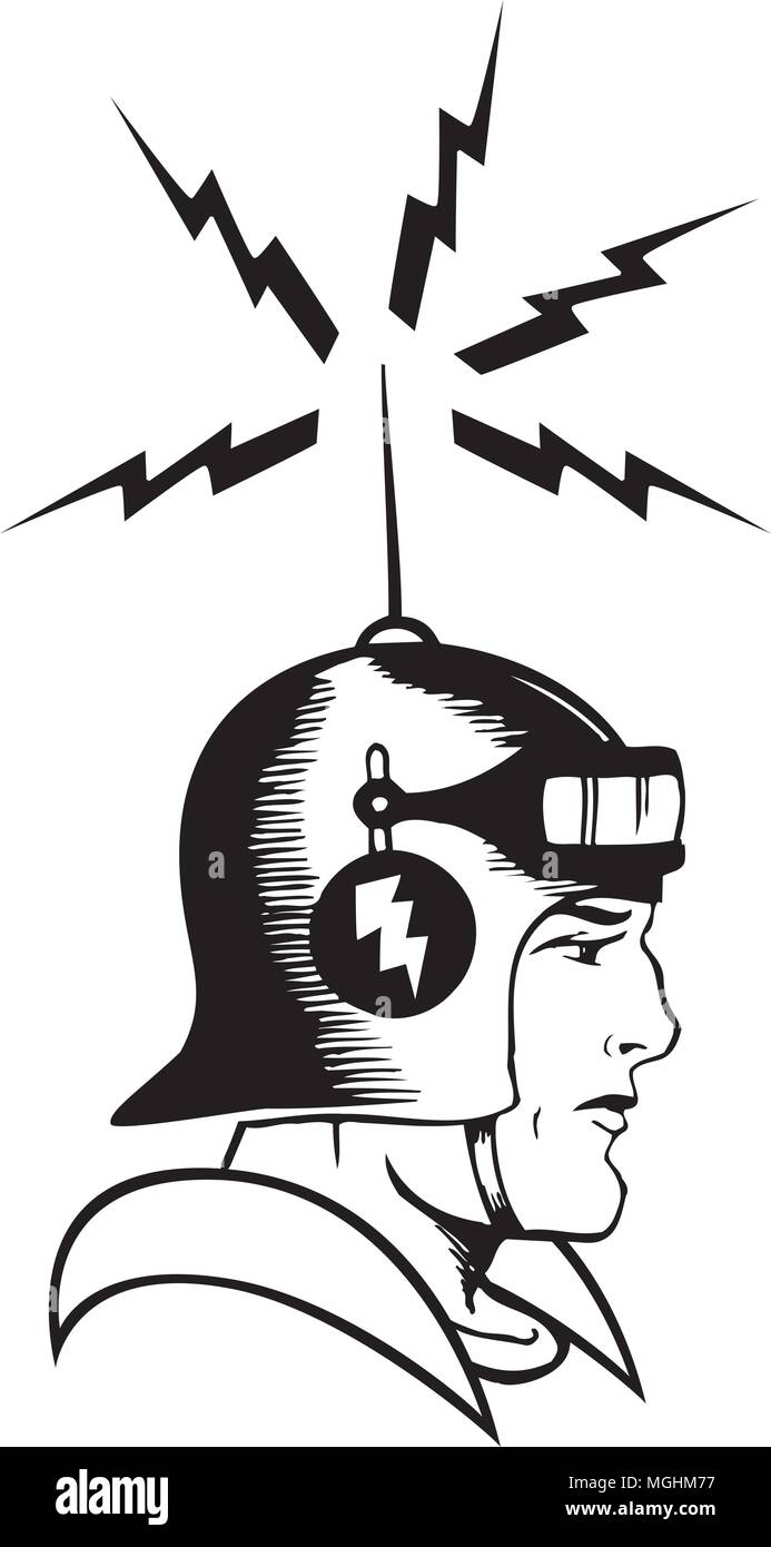 Space Cadet - Retro Clipart Illustration Stock Vector Image & Art - Alamy