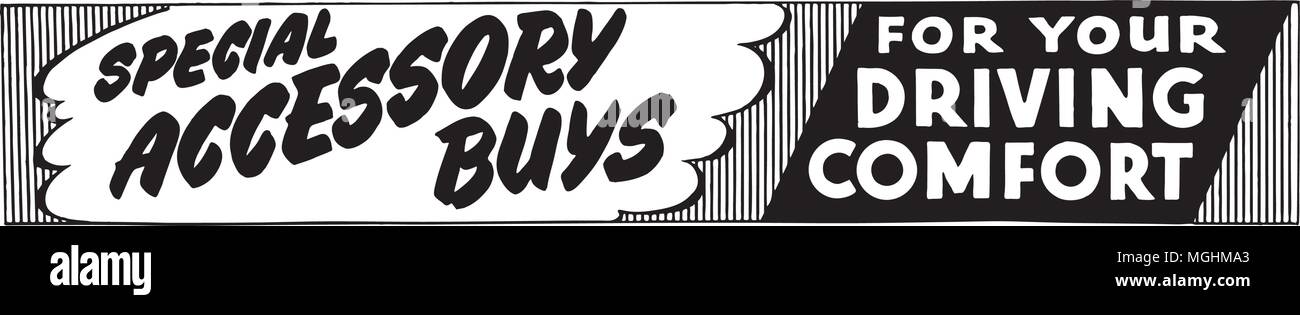 Special Accessory Buys - Retro Clipart Banner Stock Vector Image & Art ...