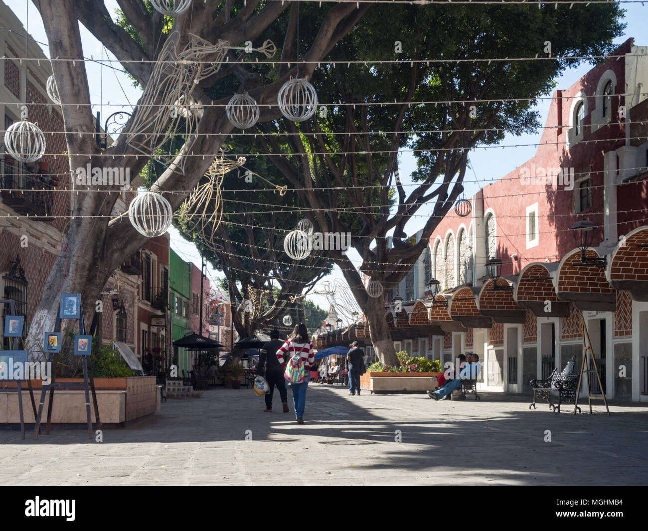Puebla, Mexico, South America: [Streets of the town of Puebla ...
