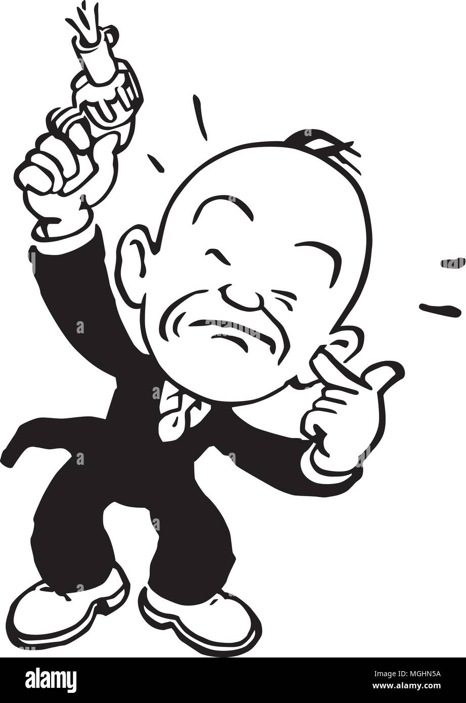 Starting Gun - Retro Ad Art Illustration Stock Vector Image & Art - Alamy