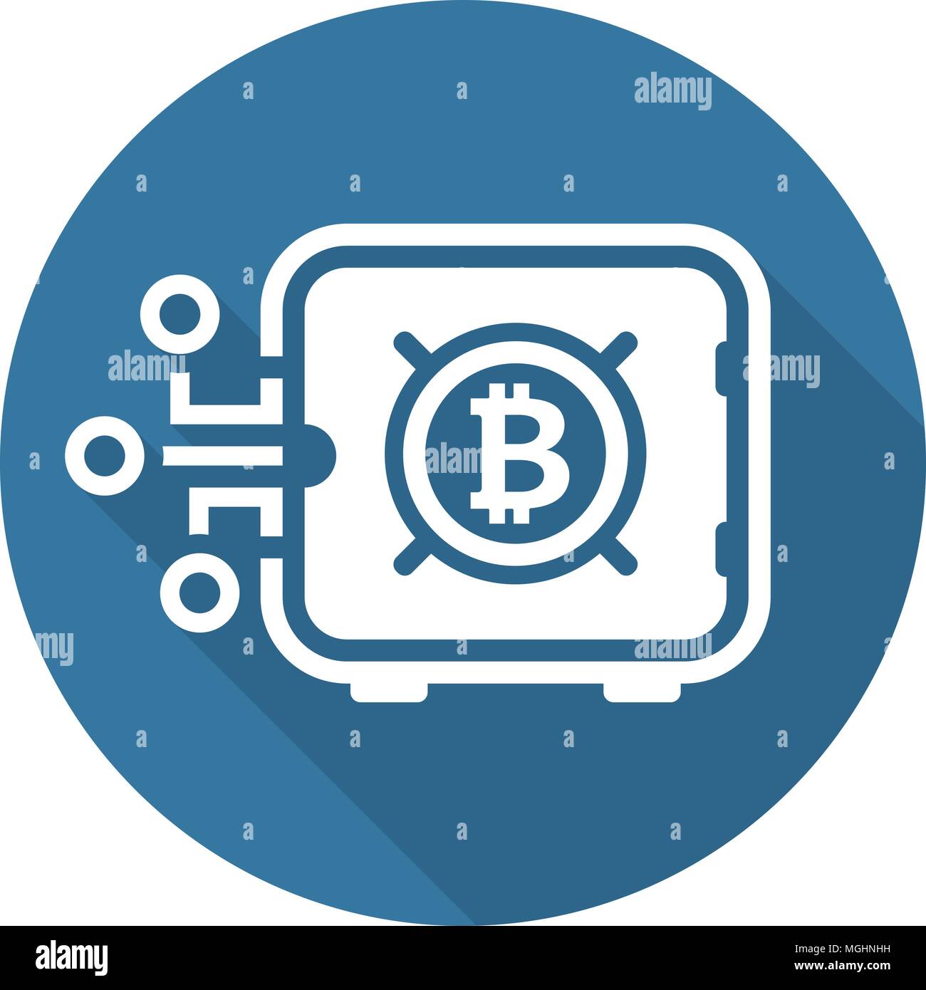 Bitcoin Safe Box Icon Stock Vector Image & Art - Alamy