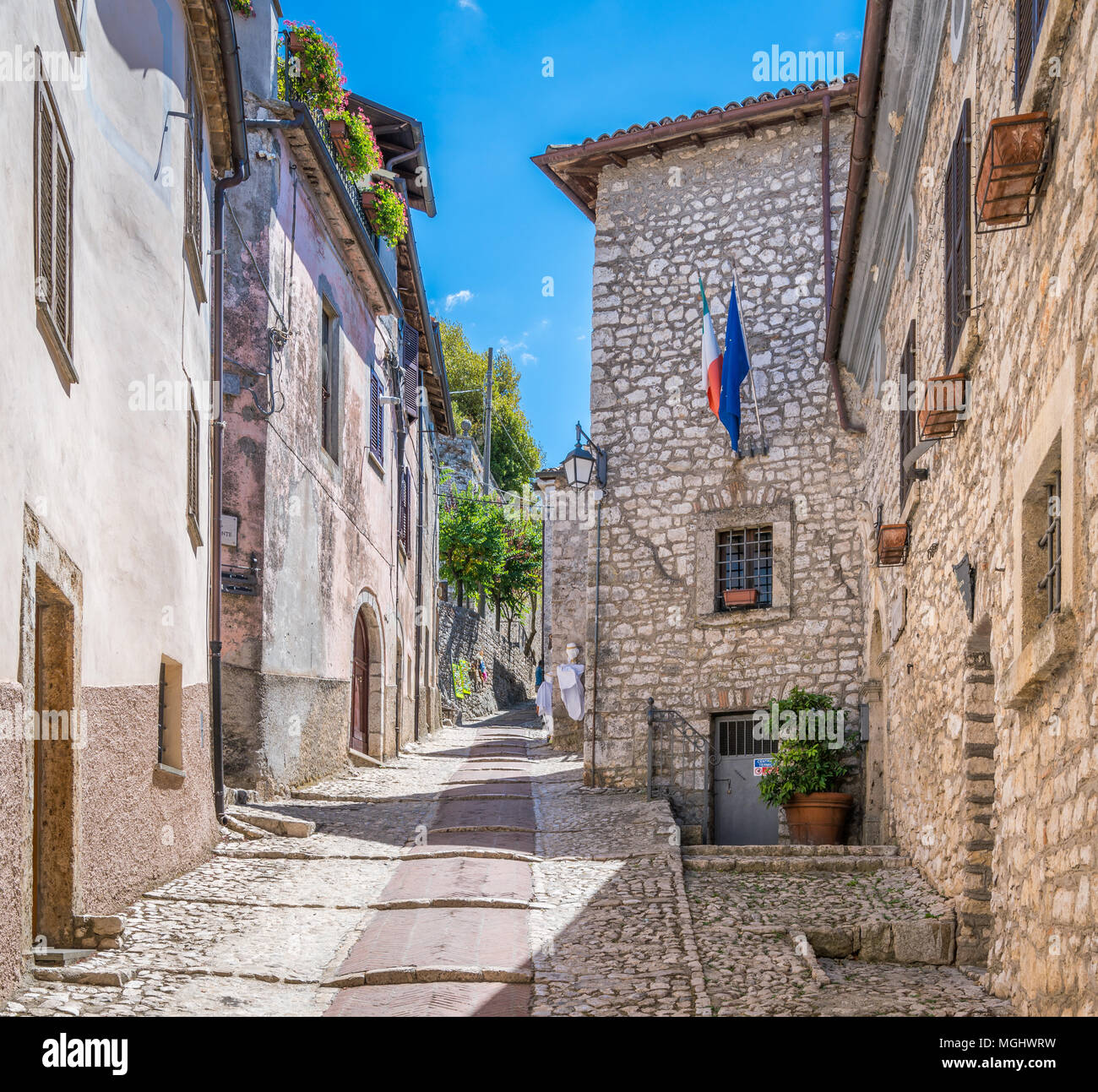 Fumone, comune in the Province of Frosinone in the Italian region of ...