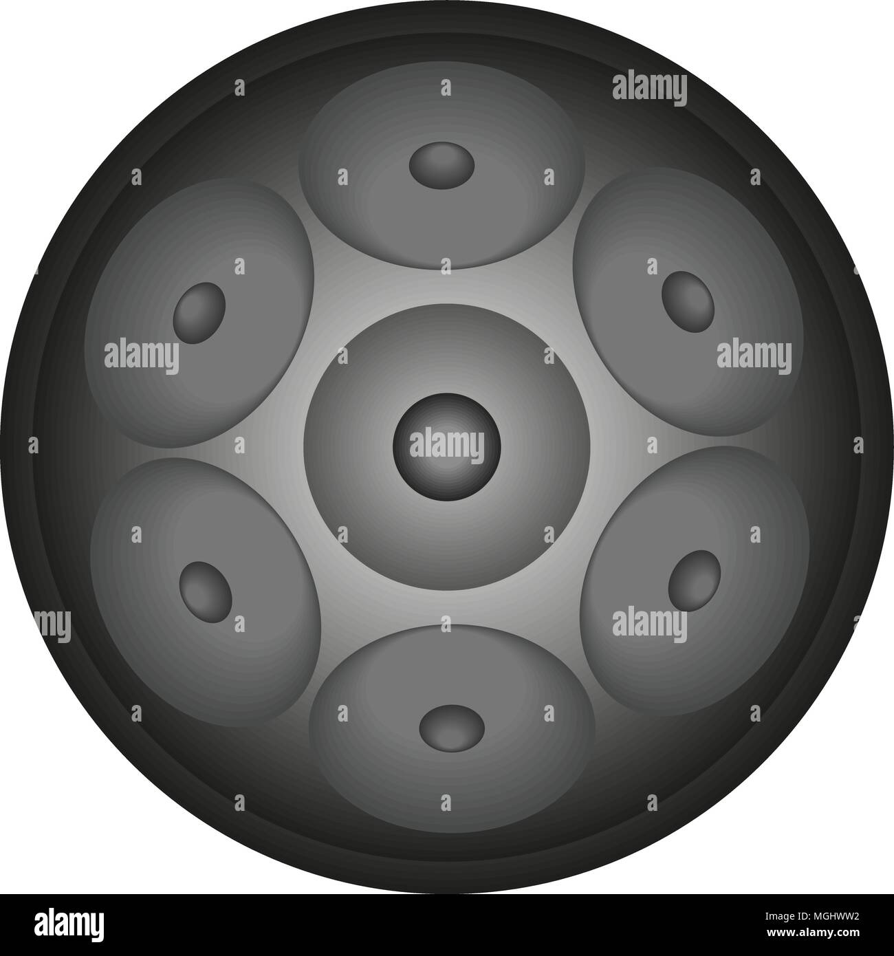 Handpan vector vectors hi-res stock photography and images - Alamy