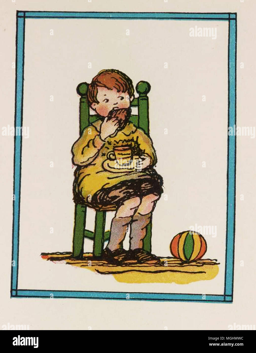 Vintage reading victorian boy hi-res stock photography and images - Alamy