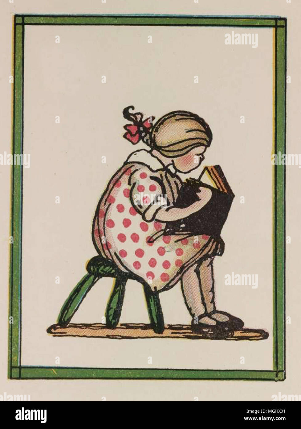Vintage reading victorian boy hi-res stock photography and images - Alamy