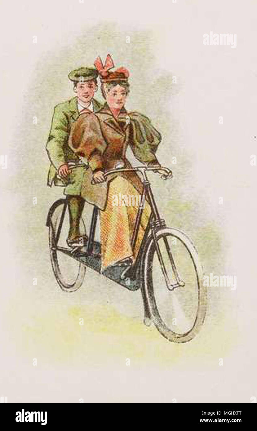 vintage cycling illustration Stock Photo - Alamy