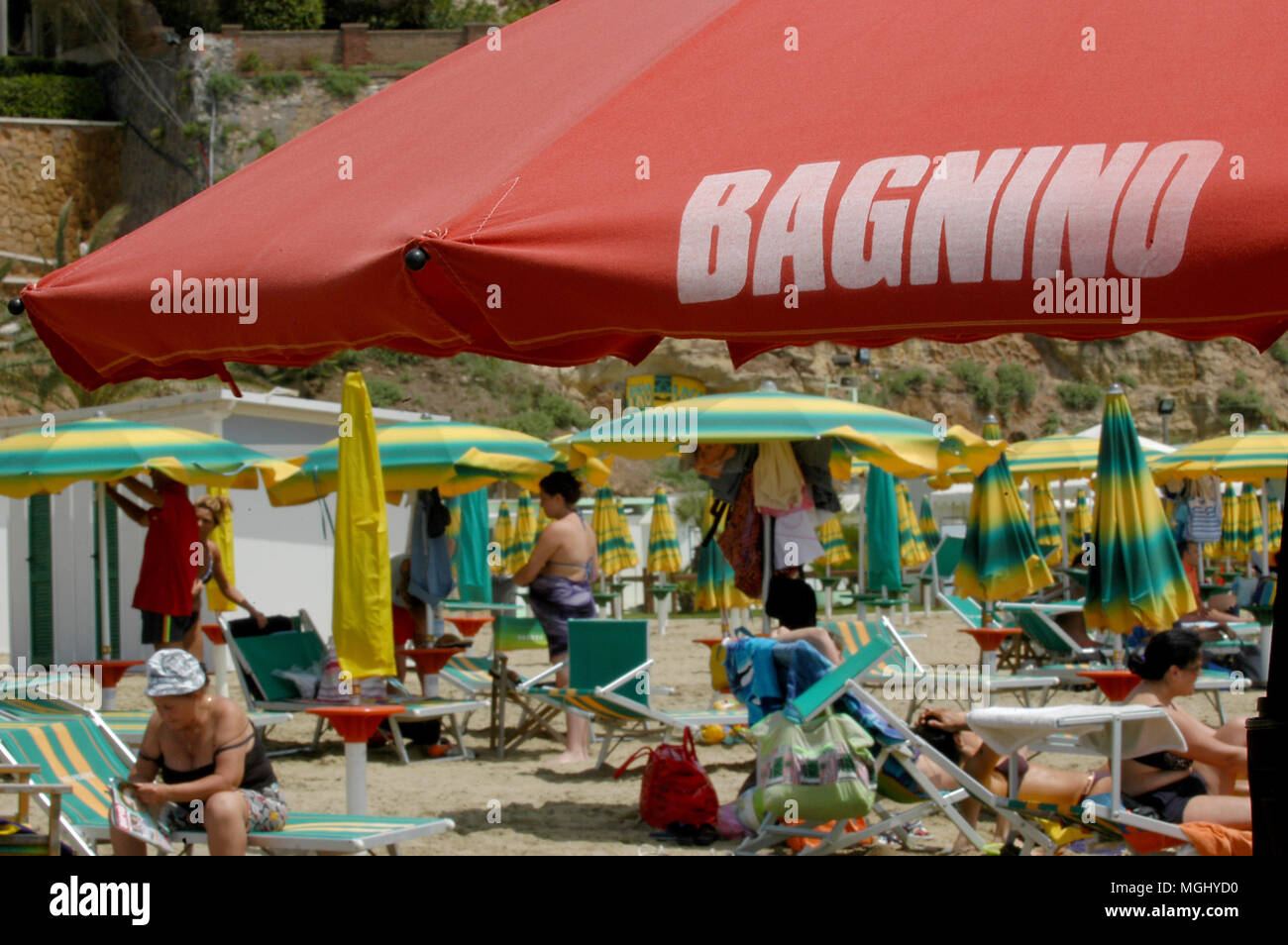 Nettuno (Rome). Seaside resort, Summer season. Italy Stock Photo - Alamy