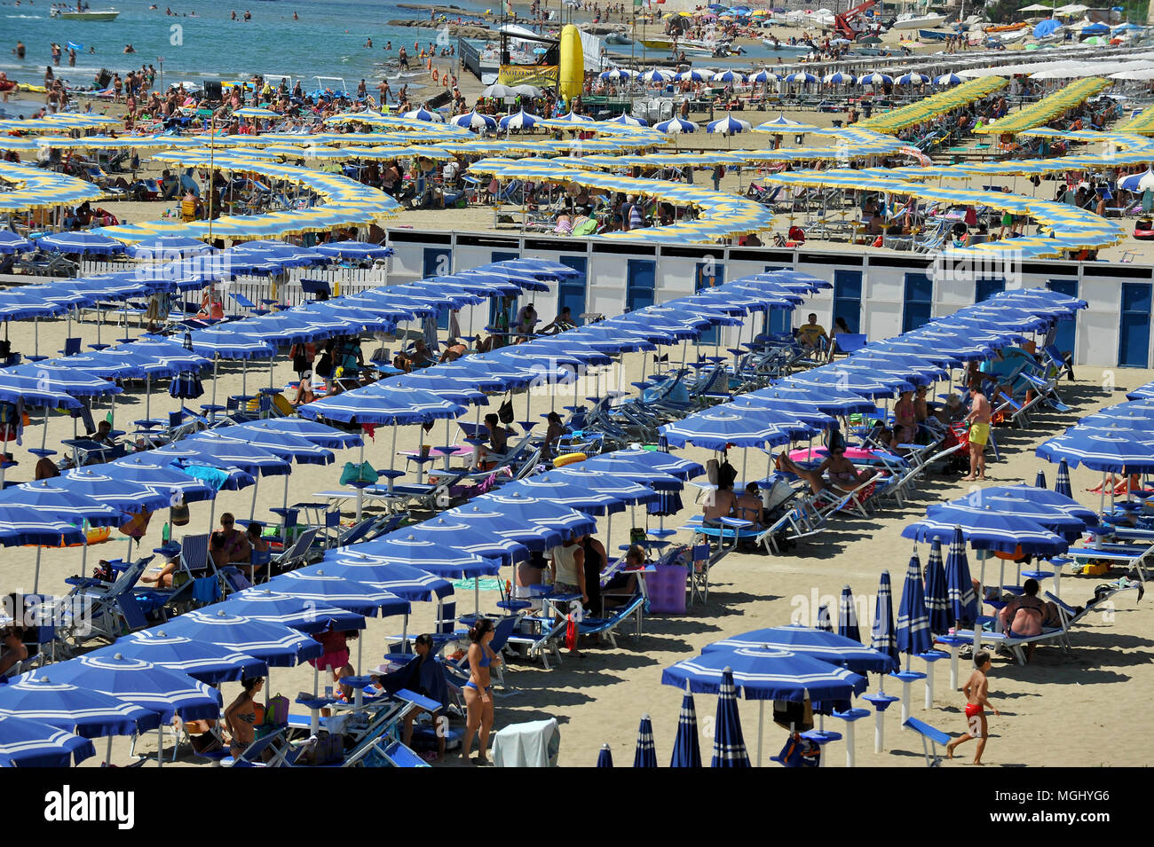 Nettuno (Rome). Seaside resort, Summer season. Italy Stock Photo - Alamy