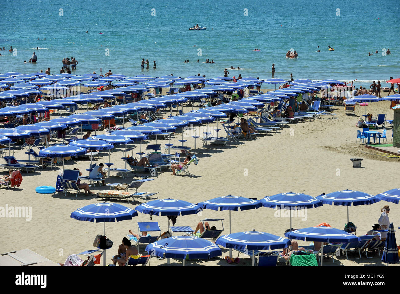 Nettuno (Rome). Seaside resort, Summer season. Italy Stock Photo - Alamy