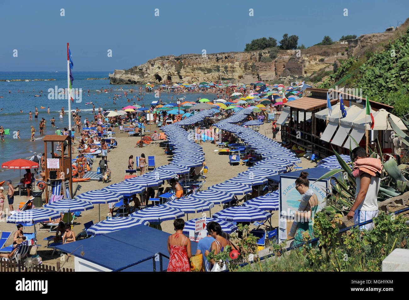 Anzio (Rome). Seaside resort, Summer season. Italy Stock Photo - Alamy
