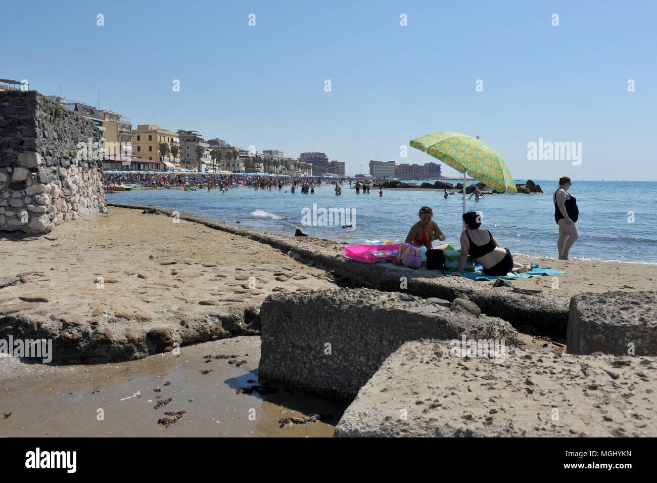 Anzio (Rome). Seaside resort, Summer season. Italy Stock Photo - Alamy
