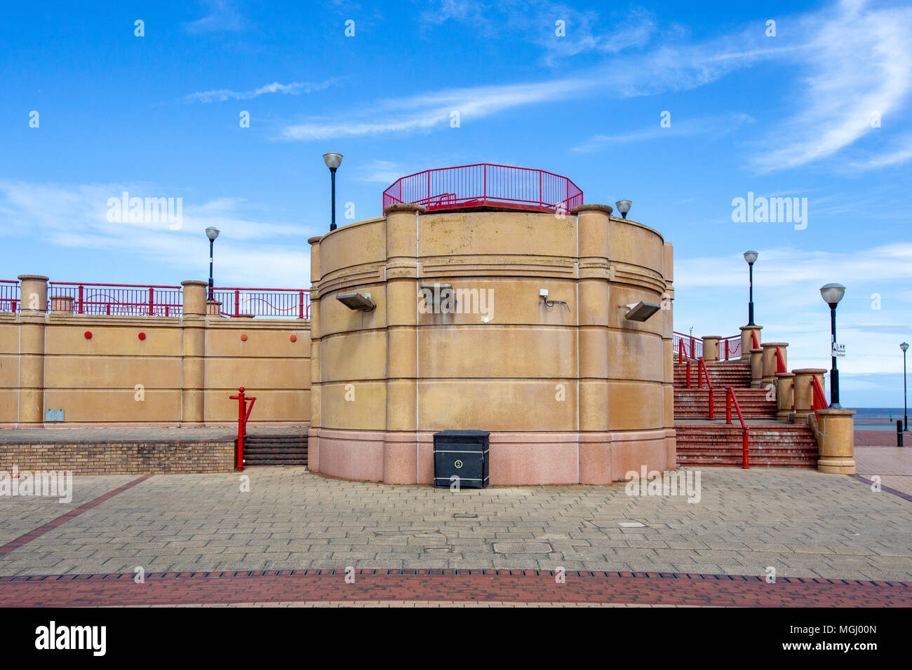 Observation tower on the promenade in Rhyl Denbighshire Wales UK Stock ...