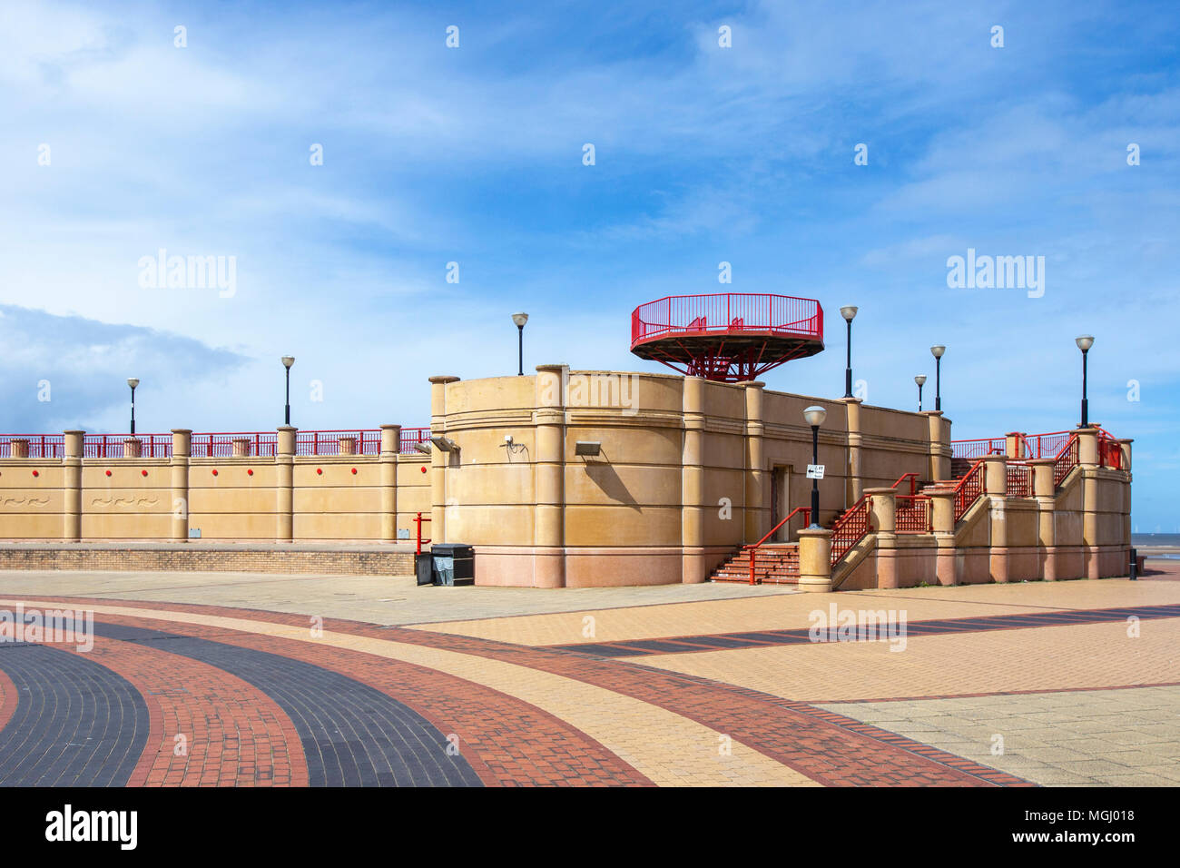 Observation tower on the promenade in Rhyl Denbighshire Wales UK Stock ...