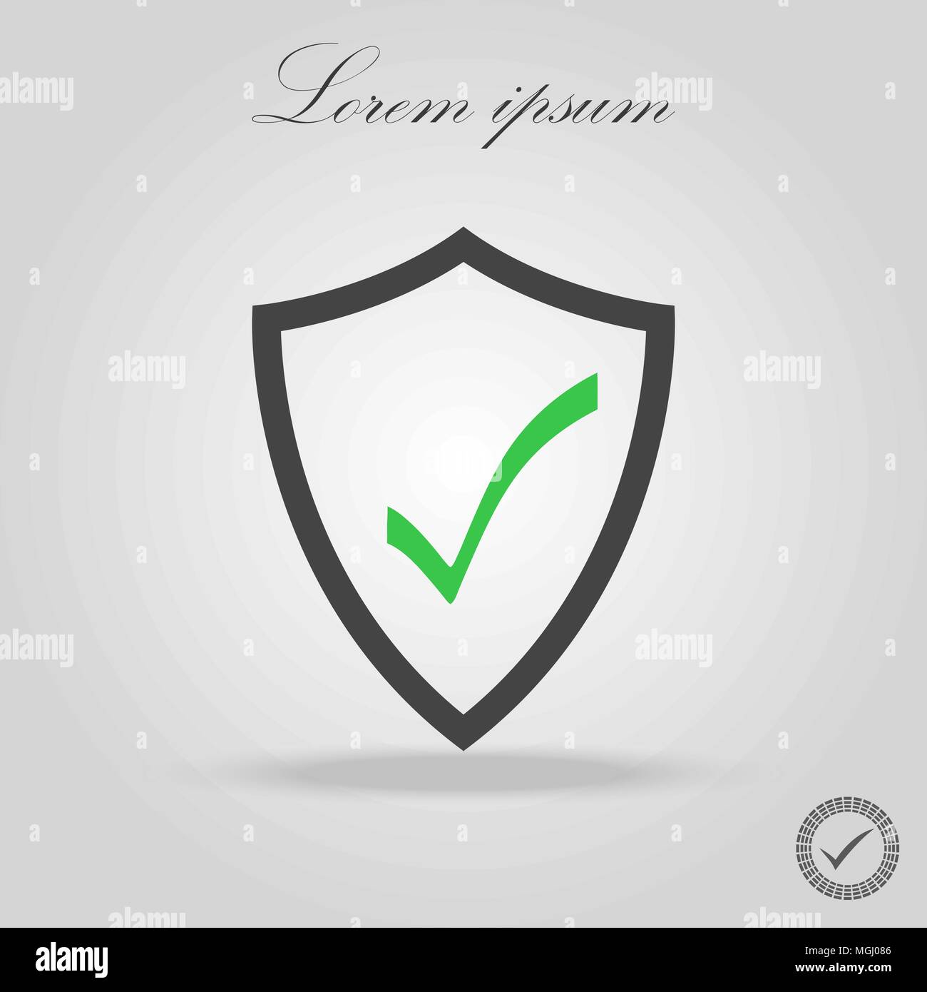 Shield check mark logo icon design template elements Stock Vector Image ...