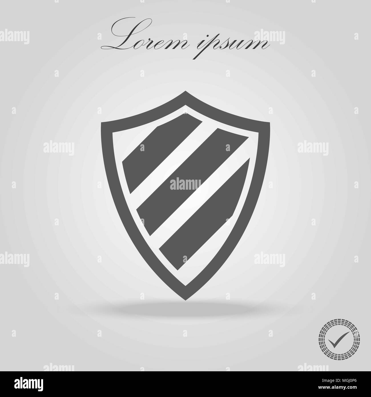 shield vector icon. secure, best shield protection logo vector Stock ...