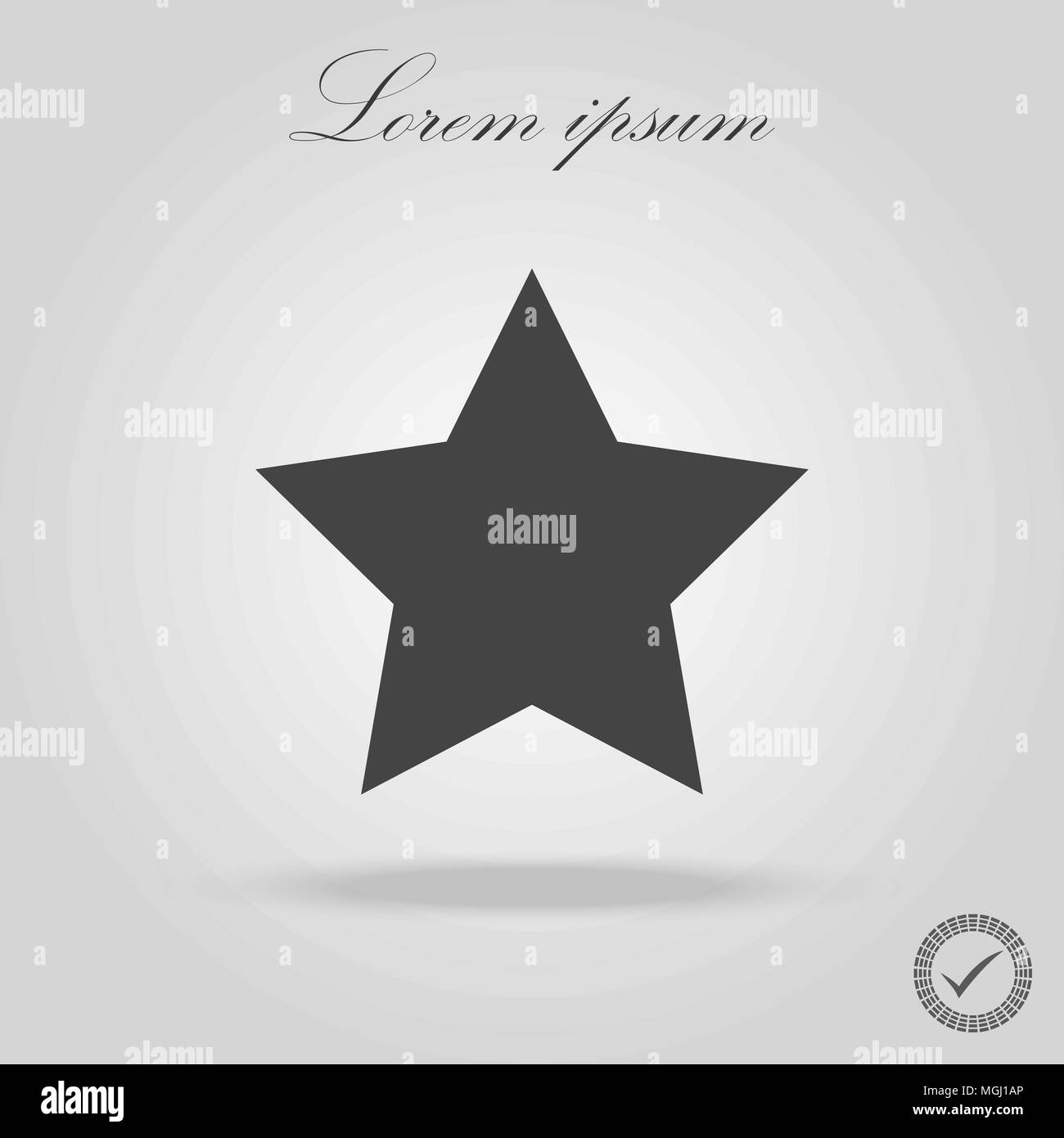 Star Icon vector. Simple flat symbol. Illustration pictogram Stock ...