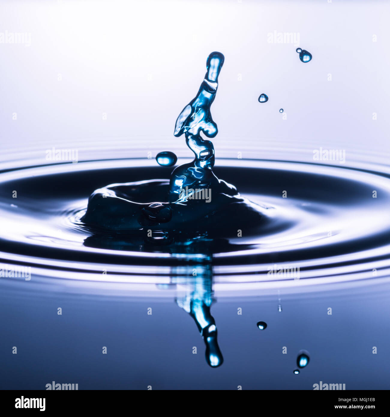 An abstract macro shot of a water drop collision Stock Photo - Alamy