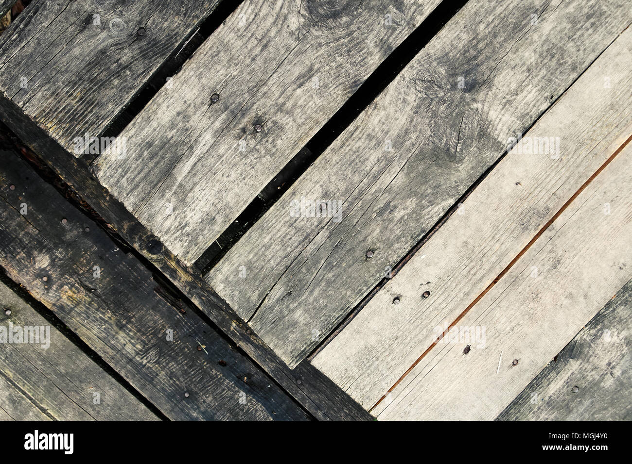 Old wooden deck surface Stock Photo - Alamy