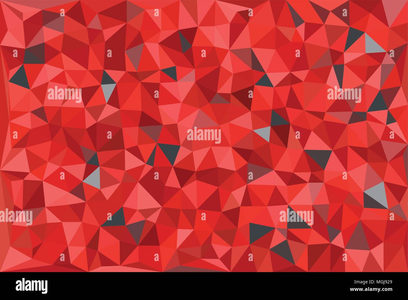 Red and gray triangular pattern - triangles mosaic - vector ...