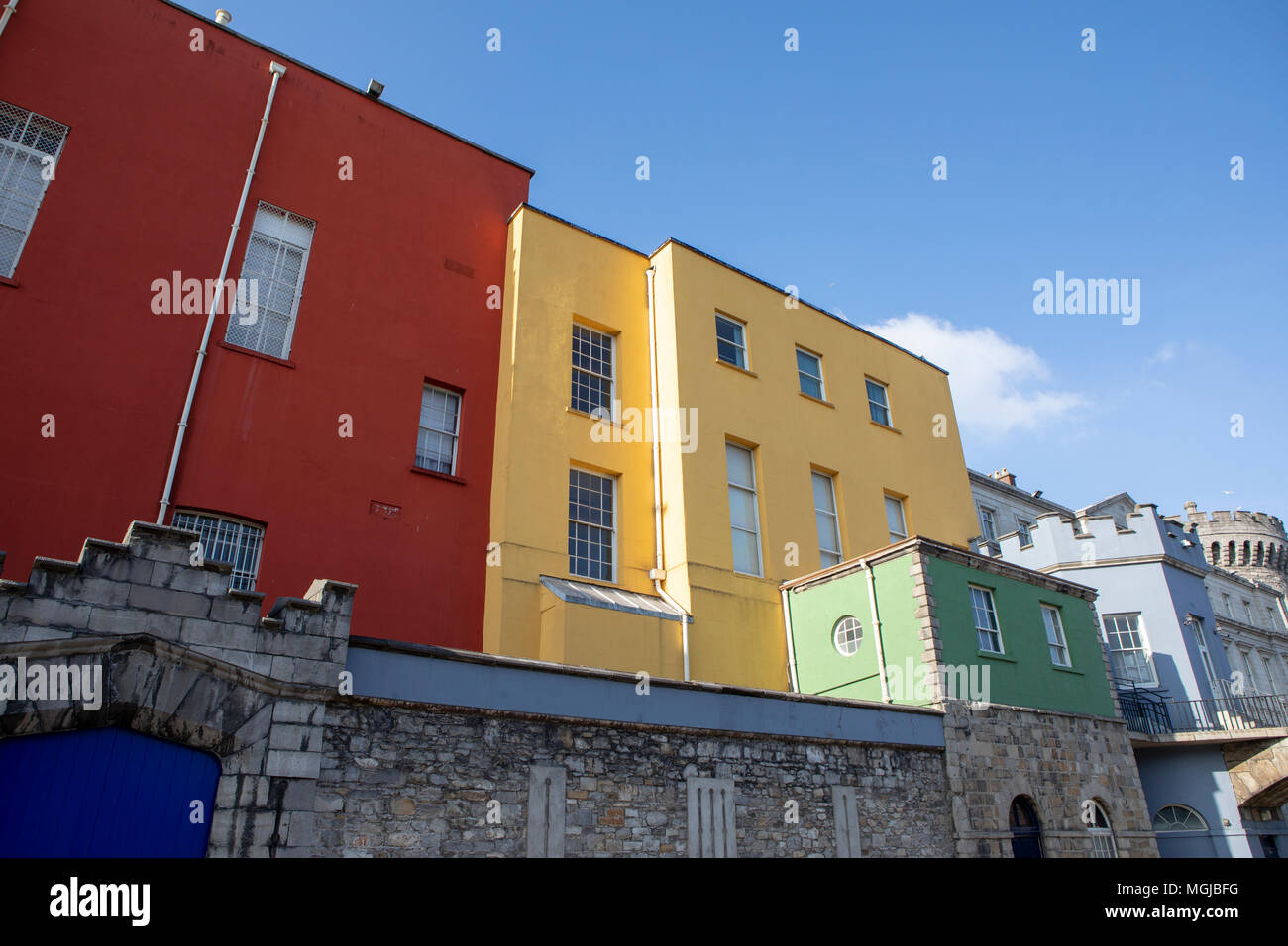 Colourful buildings in Dublin Castle, Ireland Stock Photo - Alamy