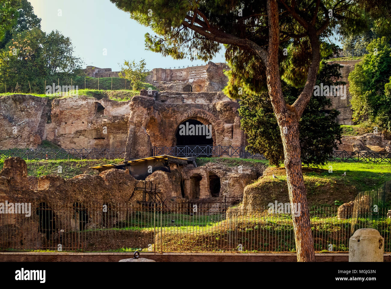 Archaeological Excavations In The Area Of The Roman Forum Rome Italy