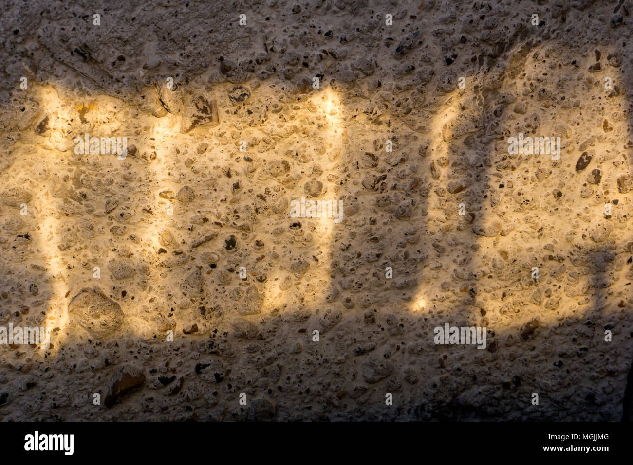 bright sunbeam on a rough concrete wall Stock Photo - Alamy