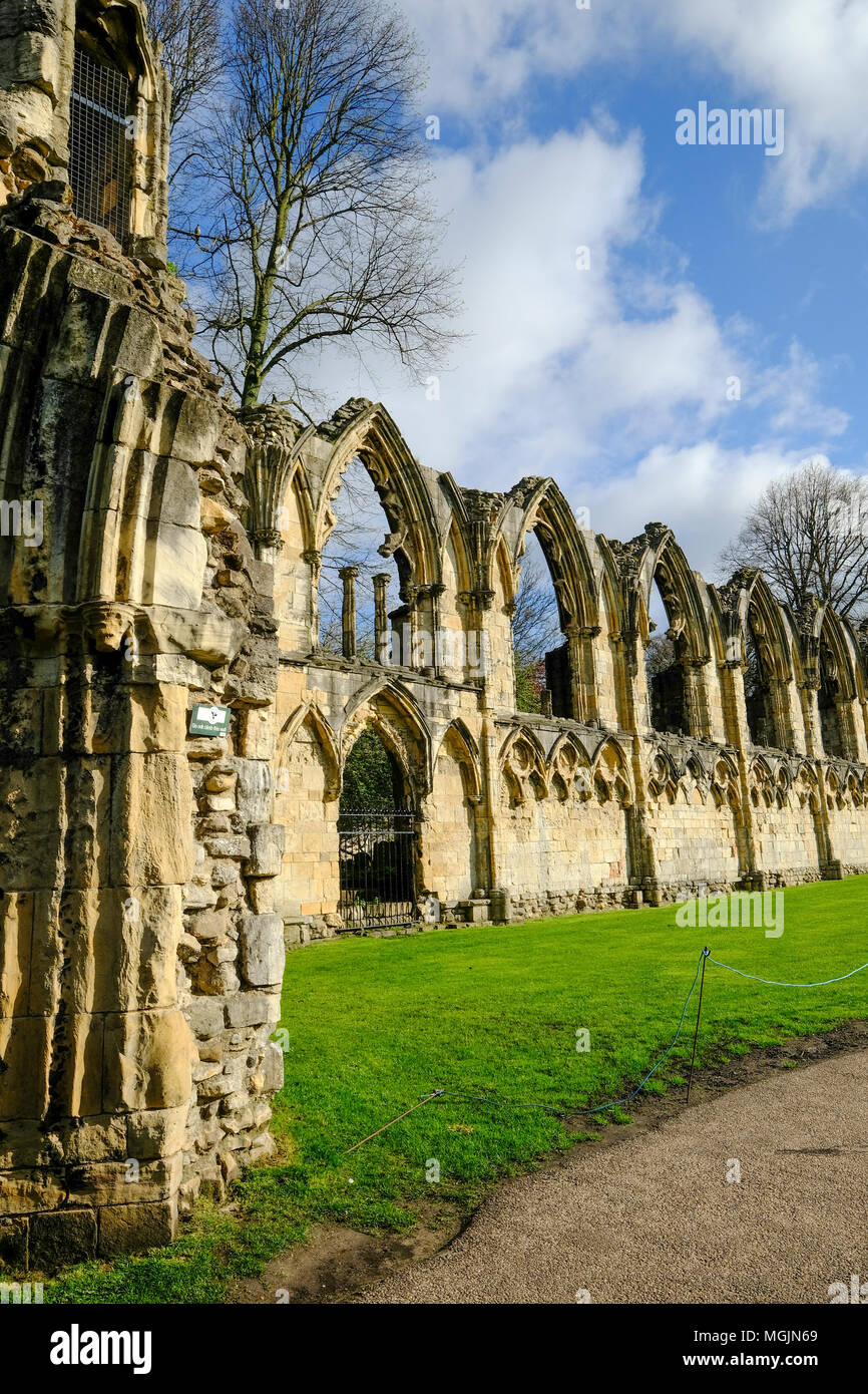 St Mary's Abbey, York Stock Photo - Alamy