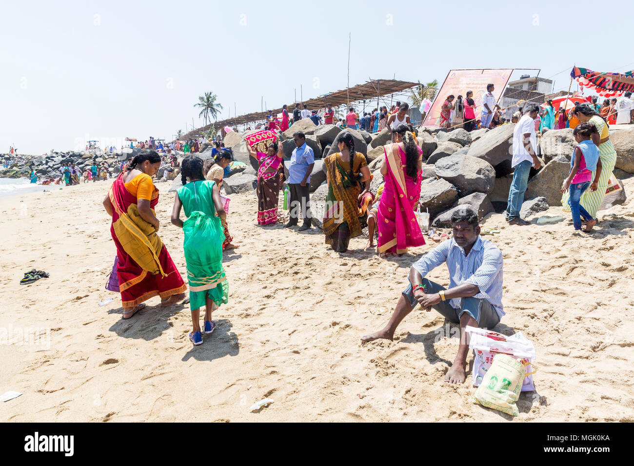 MASI MAGAM FESTIVAL, PUDUCHERY, PONDICHERY, TAMIL NADU, INDIA - March 1 ...