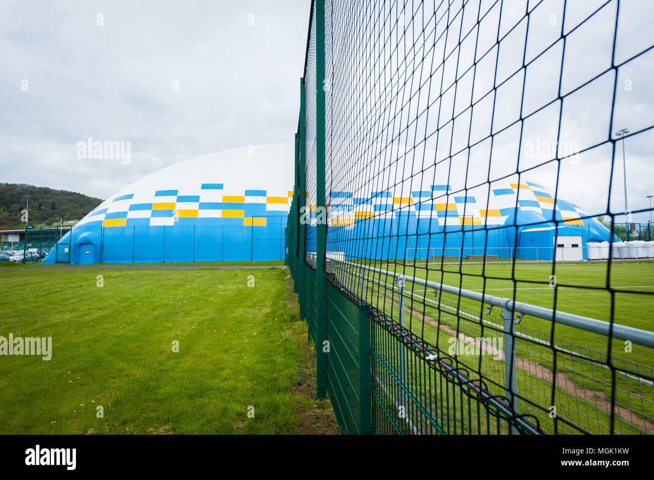 Cardiff international athletics stadium leckwith hi-res stock ...