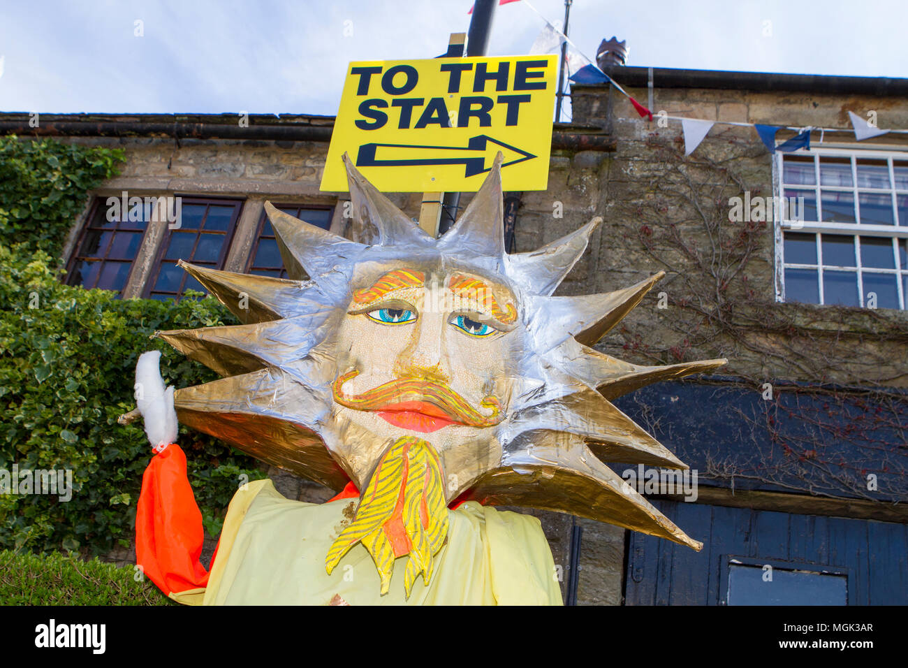 Wray village scarecrow festival Stock Photo - Alamy