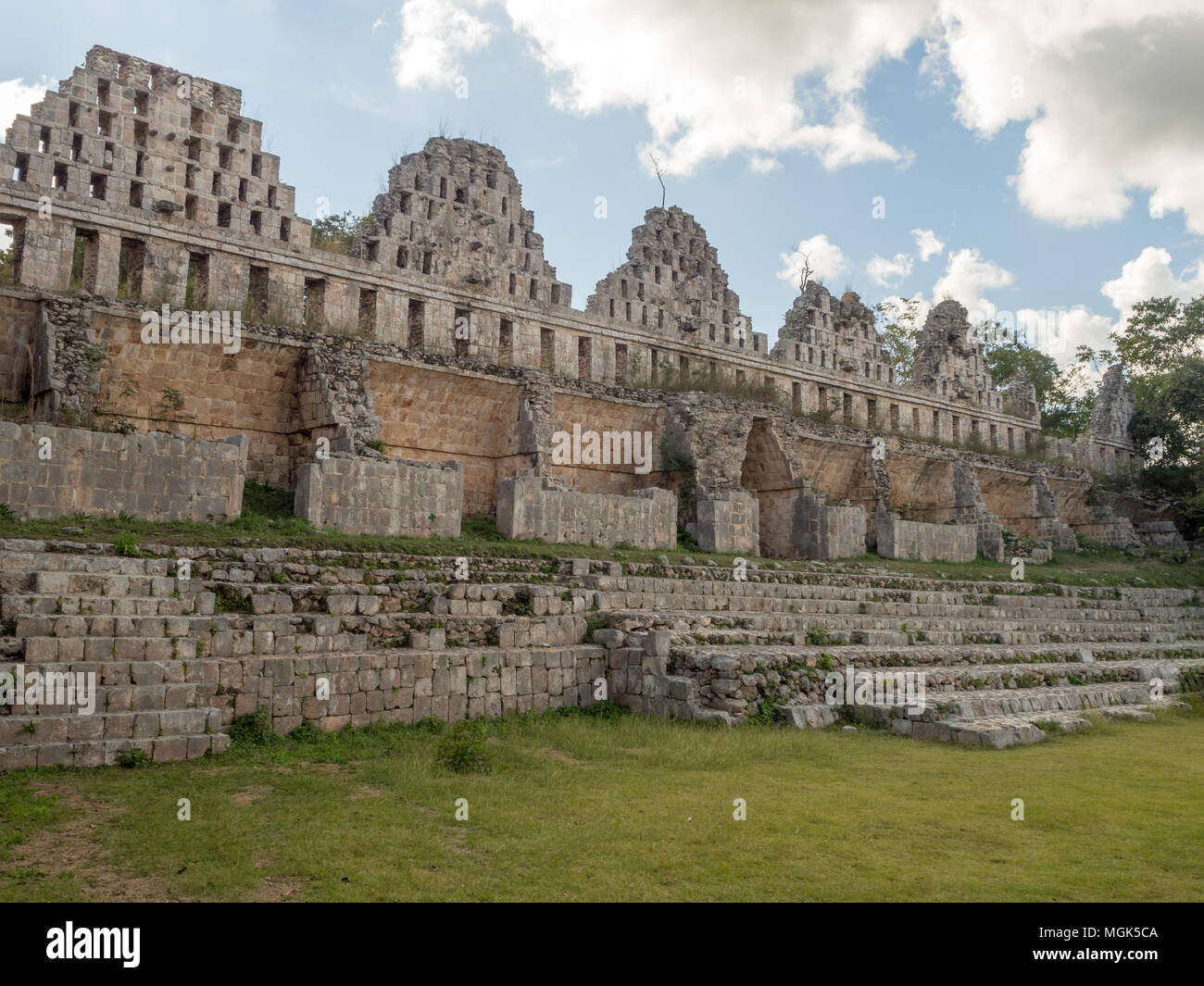 Uxmal archeological site pyramid ruins, tourist destination, indian ...