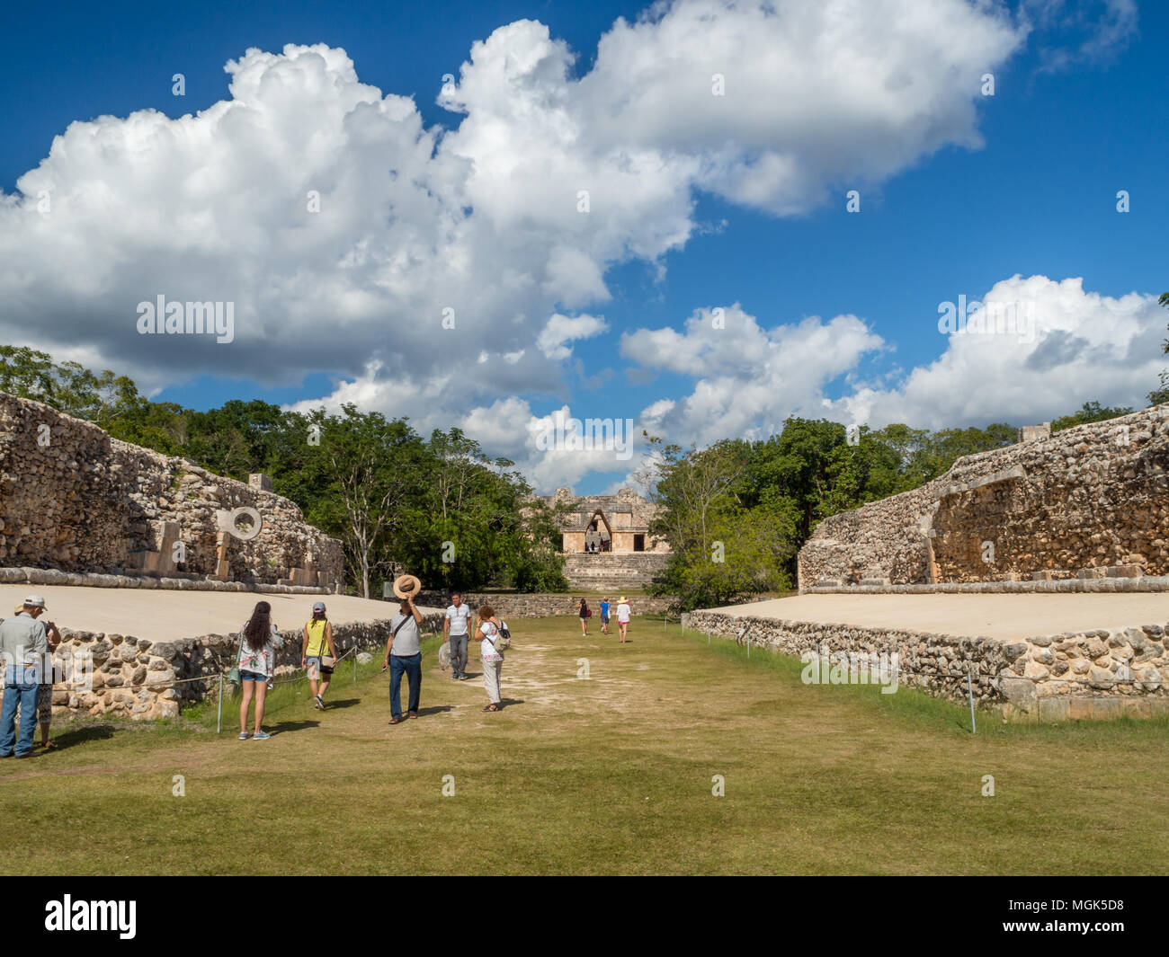 Uxmal, Merida, Mexico, South America: [Uxmal archeological site pyramid ...