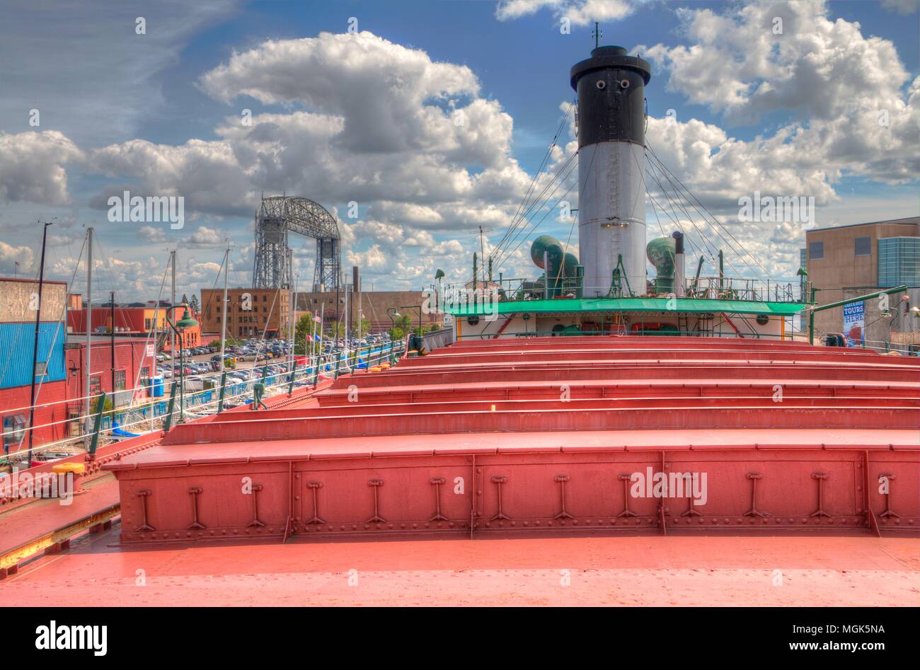 The Irvin is a floating boat Museum located in Duluth, Minnesota Stock ...