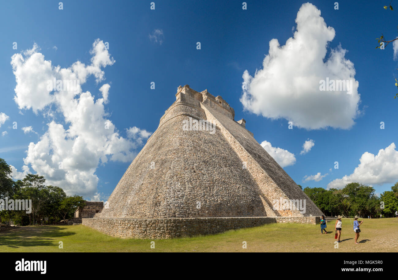 Uxmal, Merida, Mexico, South America: [The great pyramid of magician in ...