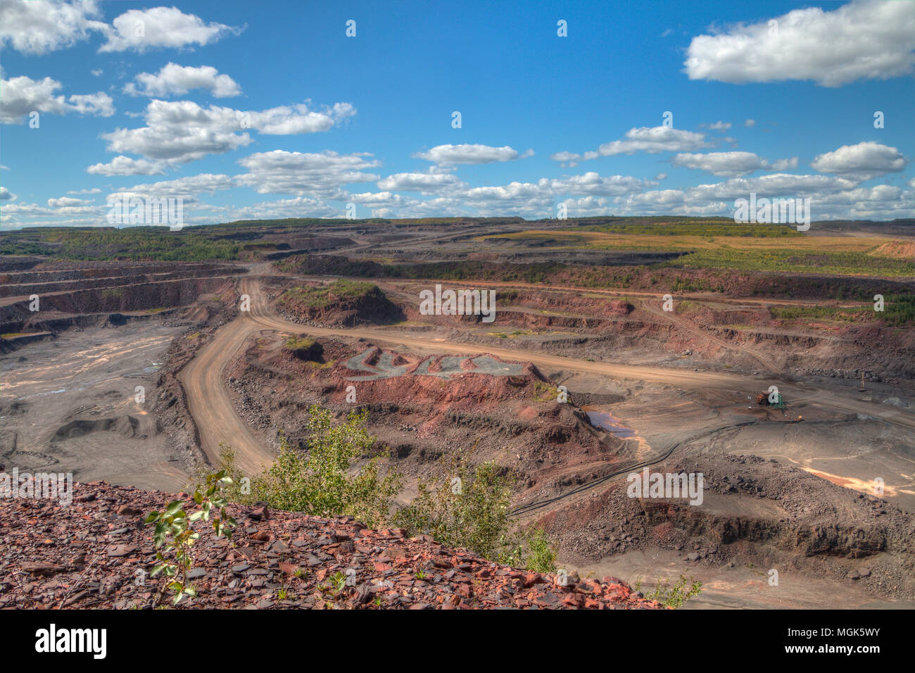 Hibbing, Minnesota has one of the largest open pit mines Stock Photo ...