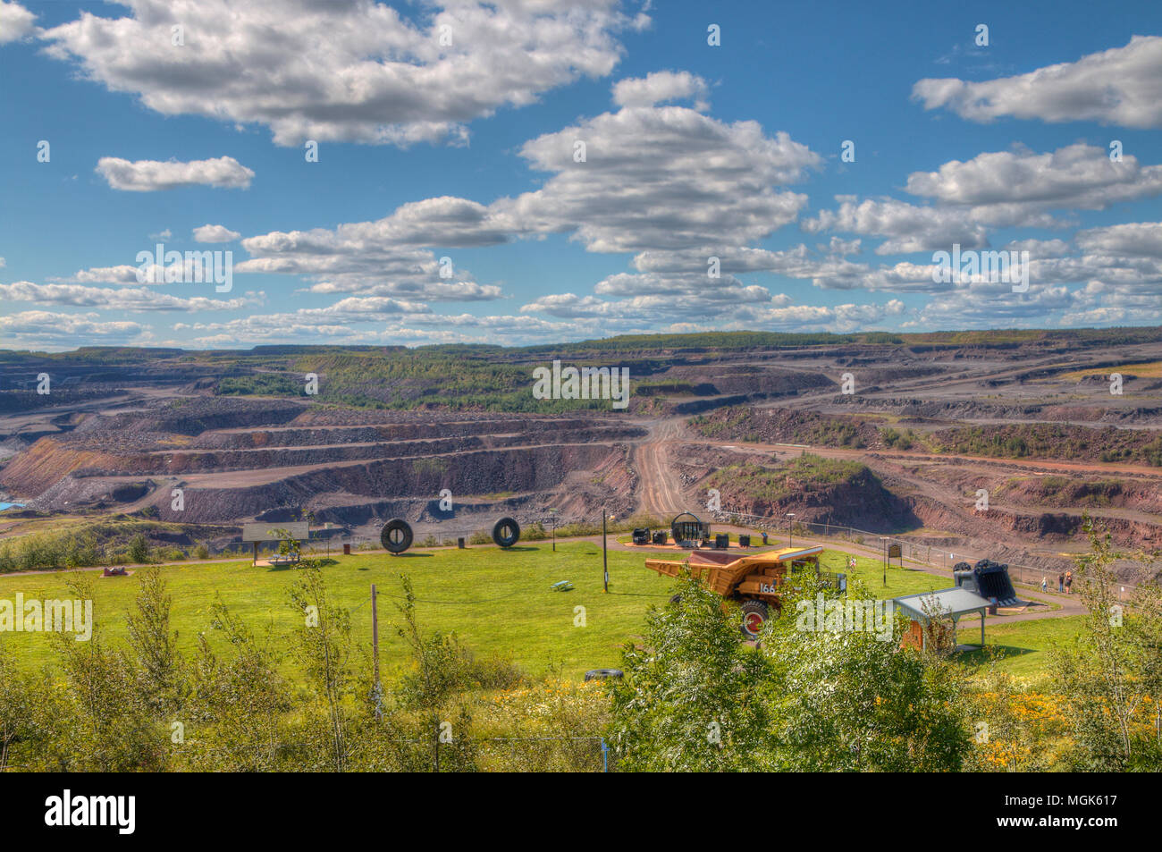 Hibbing, Minnesota has one of the largest open pit mines Stock Photo ...