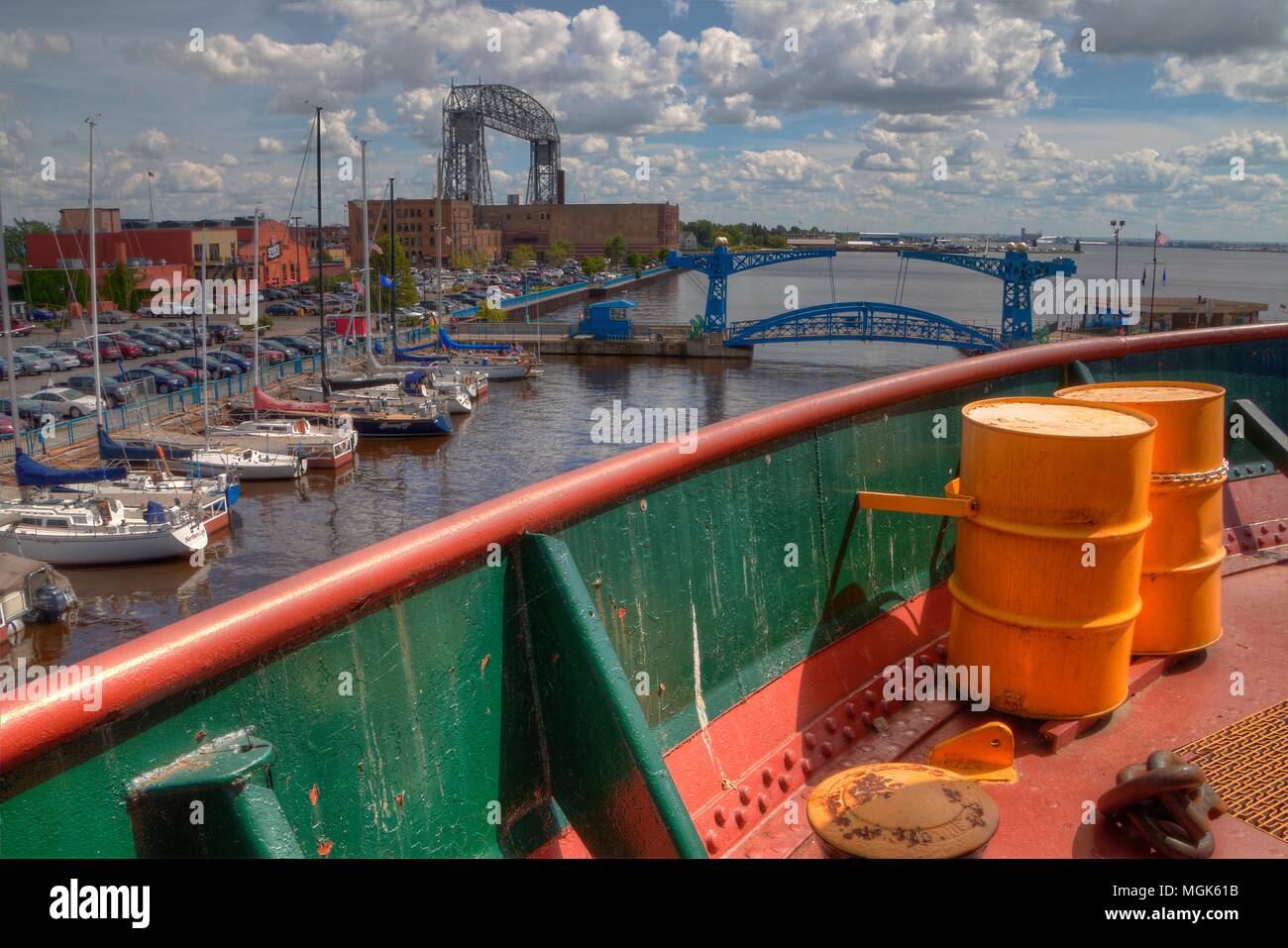 The Irvin is a floating boat Museum located in Duluth, Minnesota Stock ...