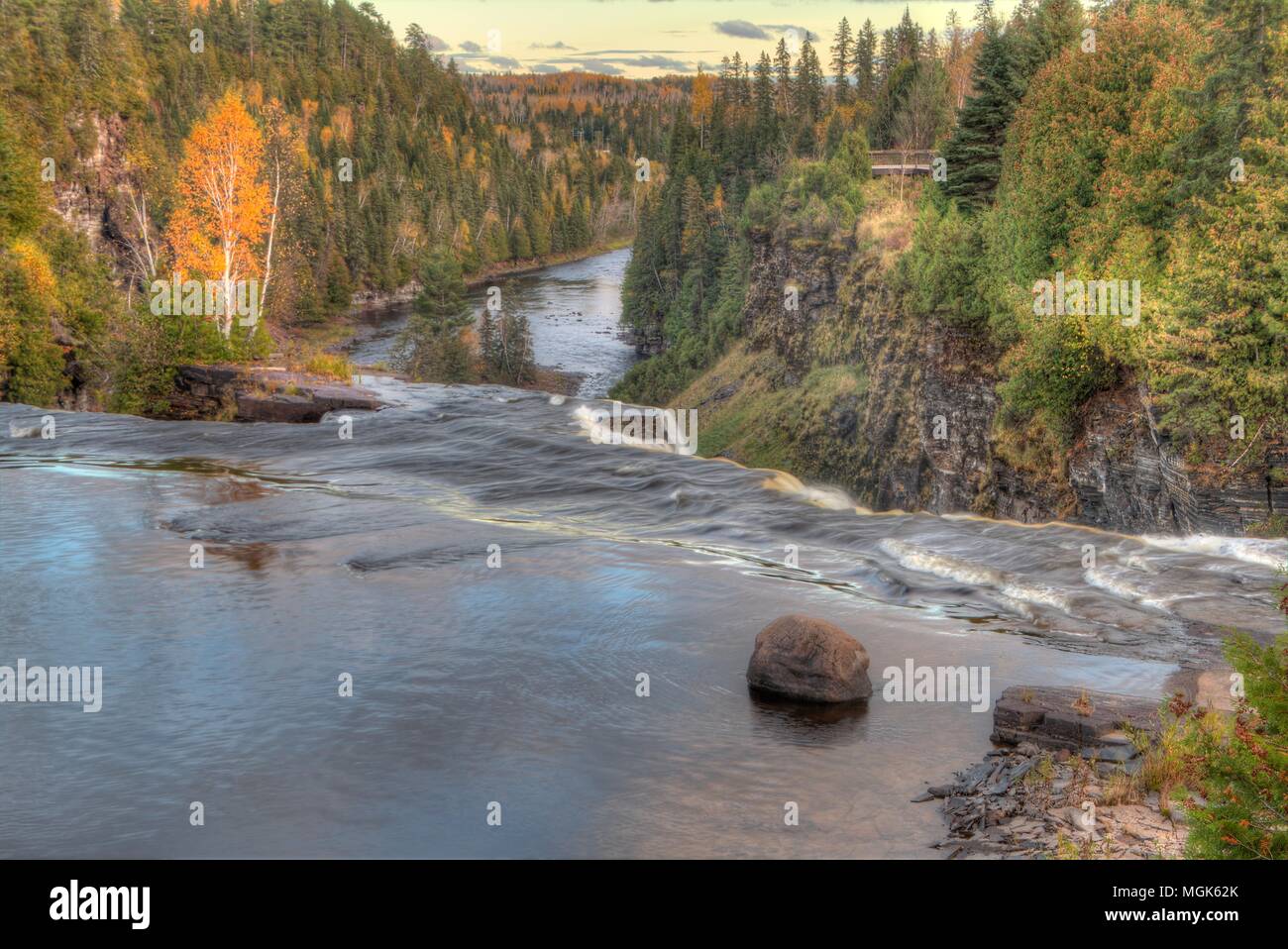 Kakabeka Falls Provincial Park in early Autumn Stock Photo - Alamy