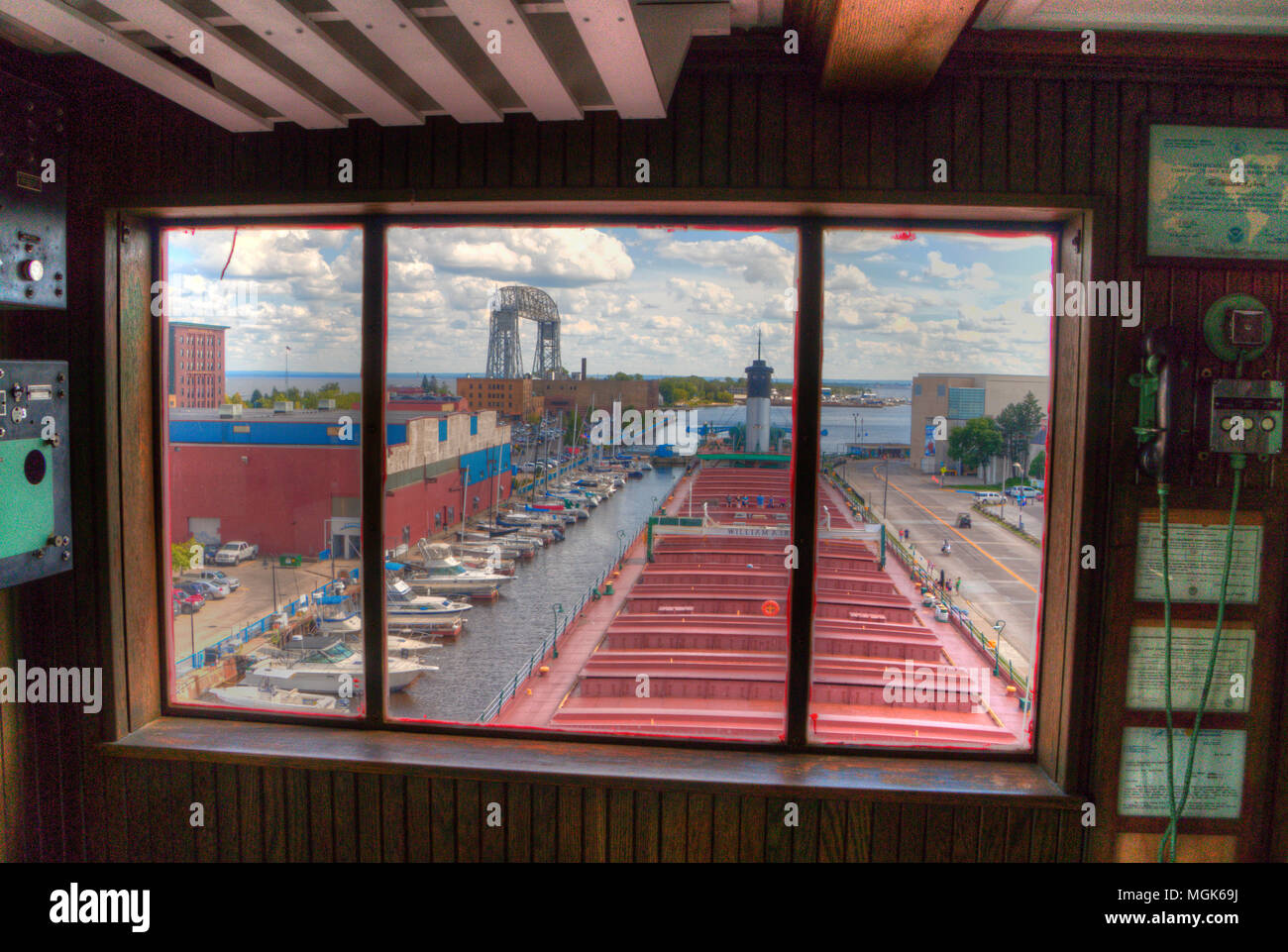 The Irvin is a floating boat Museum located in Duluth, Minnesota Stock ...