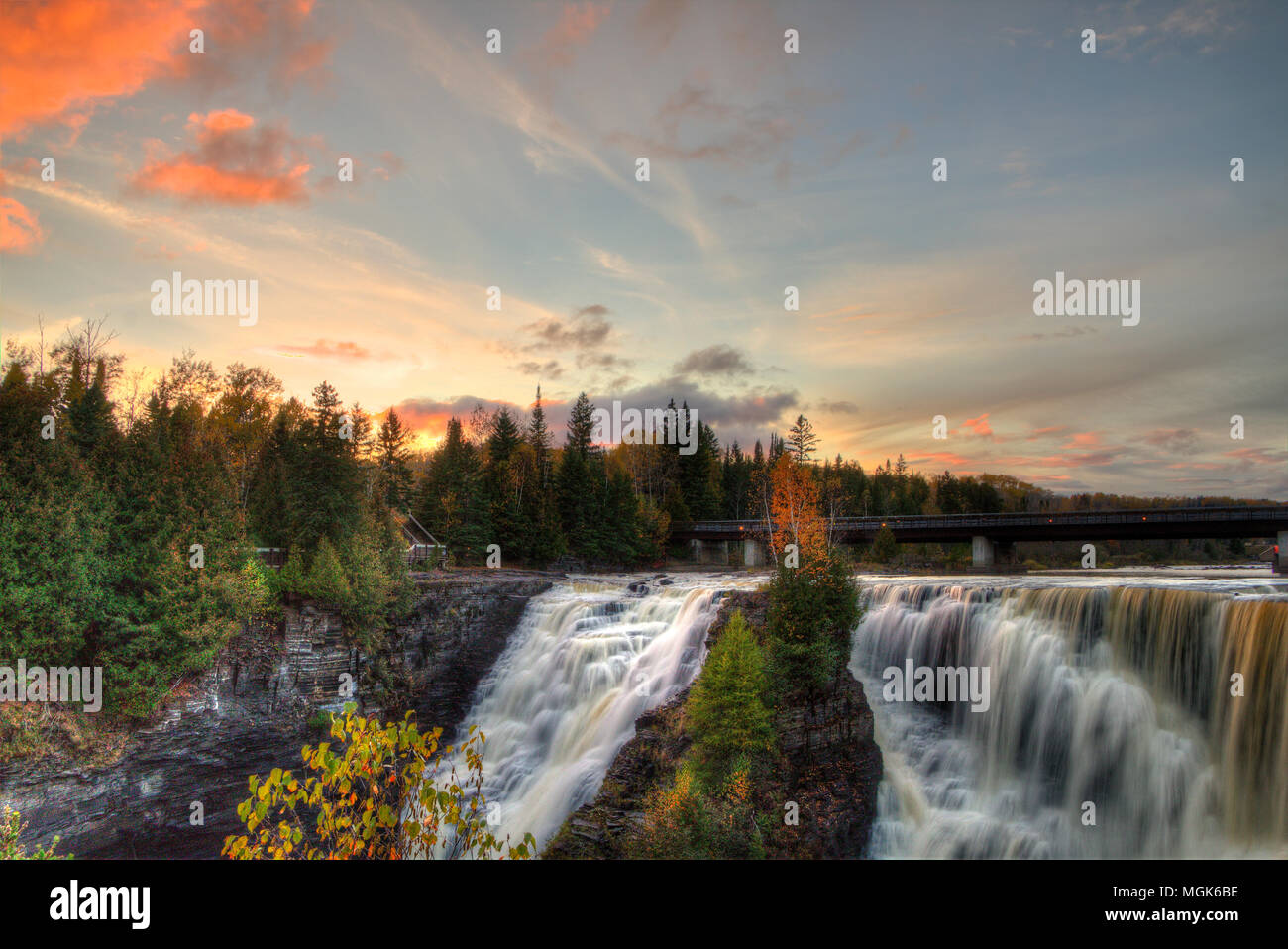 Kakabeka Falls Provincial Park in early Autumn Stock Photo - Alamy