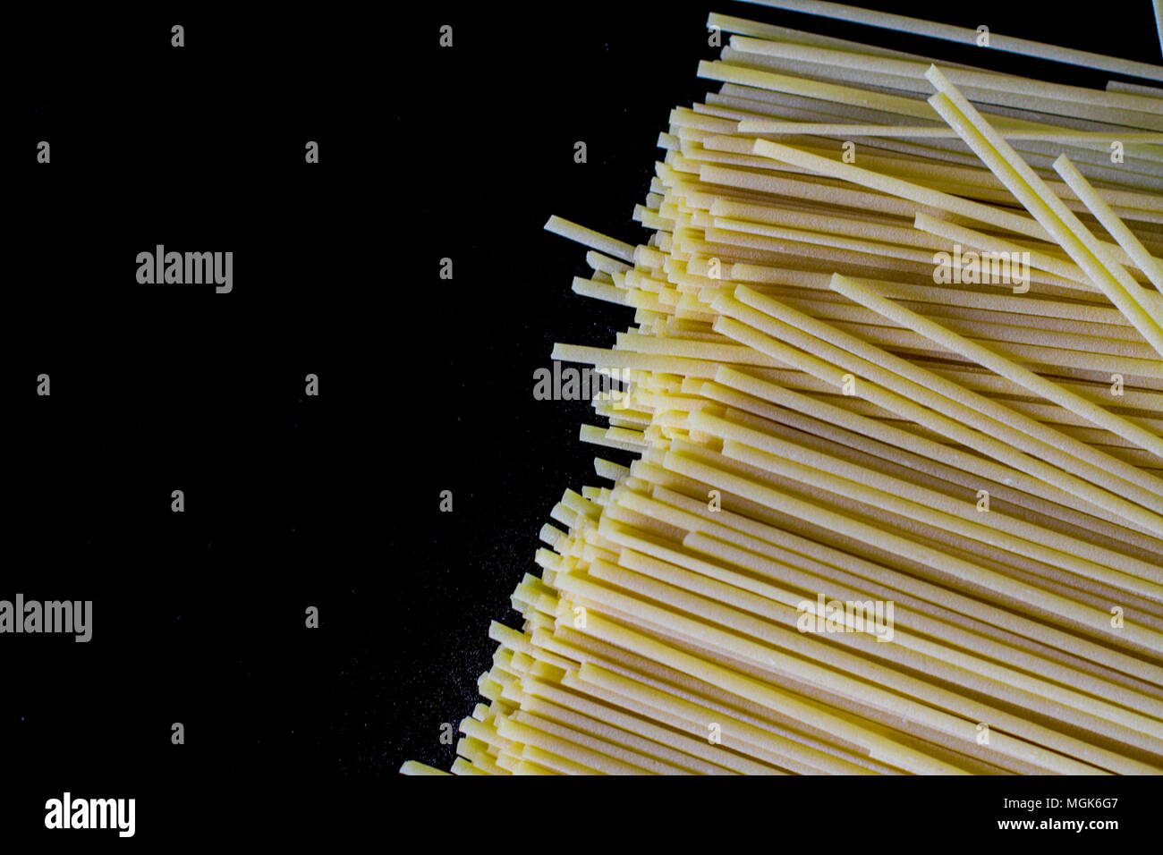 Spaghetti are staple food of traditional Italian cuisine Stock Photo ...