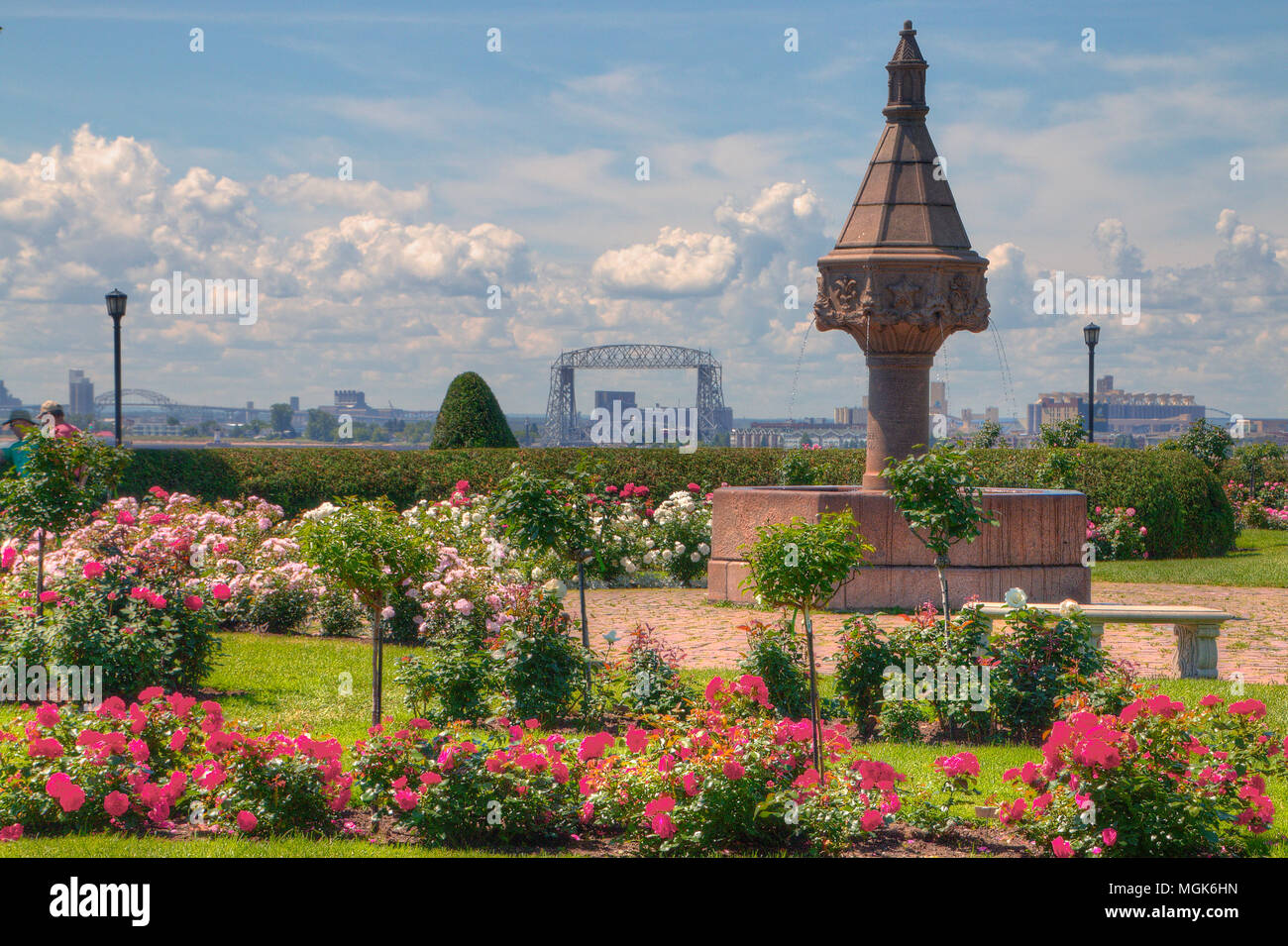 Duluth's Flower Garden in Summer Stock Photo - Alamy