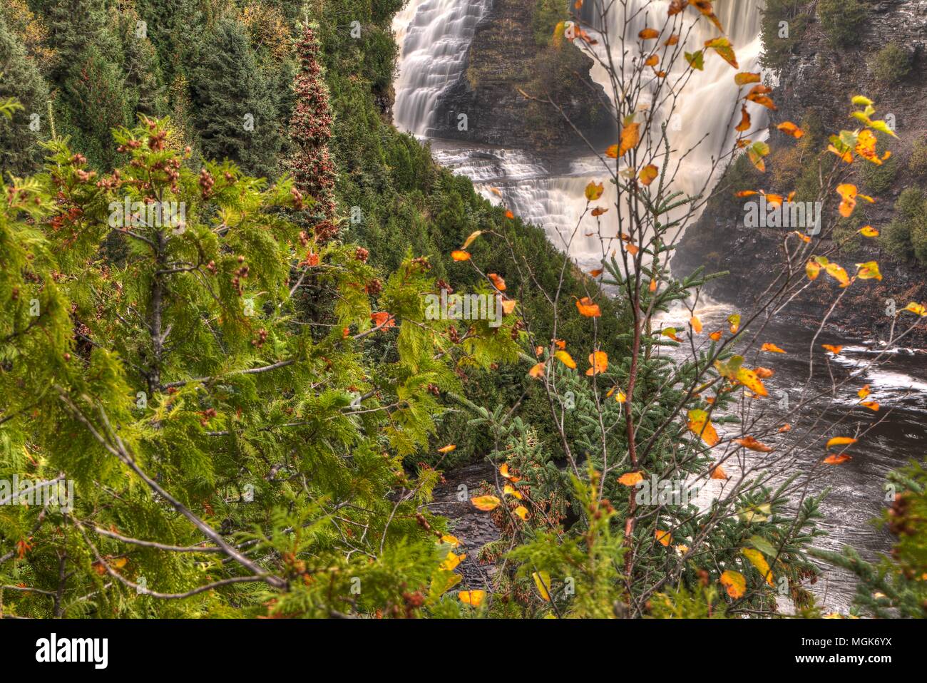Kakabeka Falls Provincial Park in early Autumn Stock Photo - Alamy