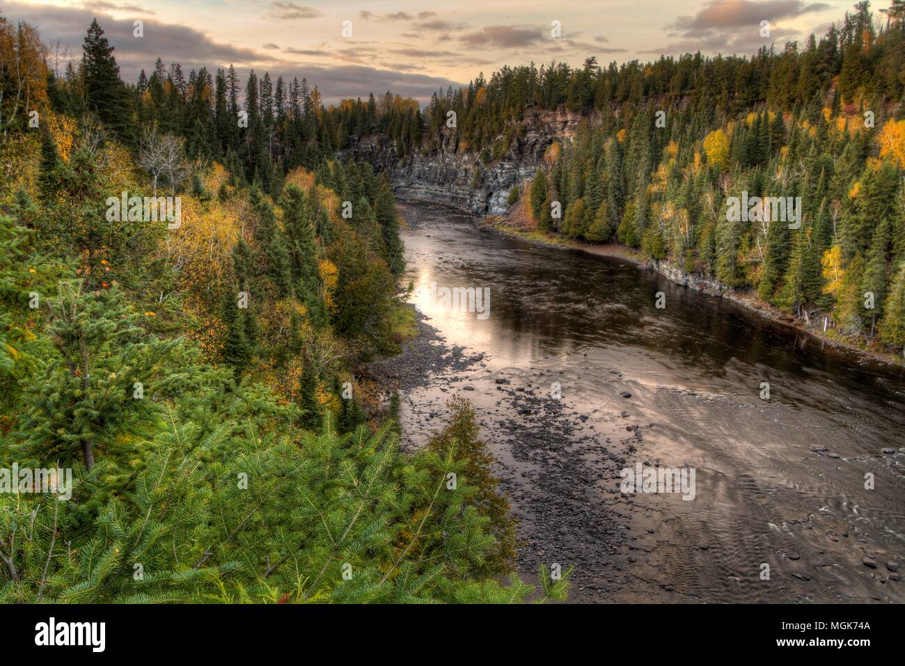 Kakabeka Falls Provincial Park in early Autumn Stock Photo - Alamy
