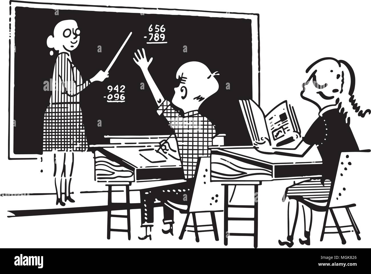 Girls talking class Stock Vector Images - Alamy