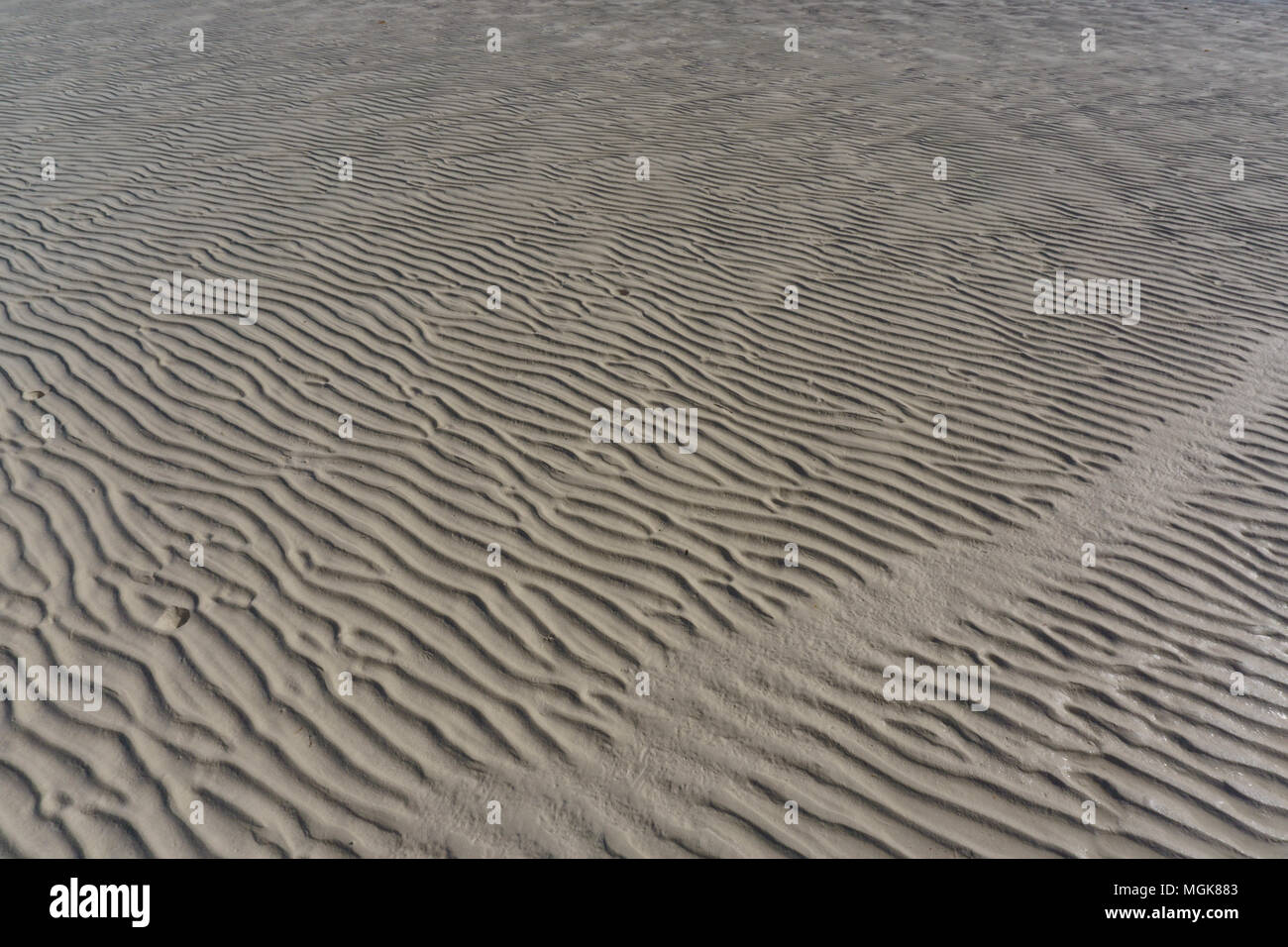 Sandbar channels and texture from moving water errosion Stock Photo - Alamy