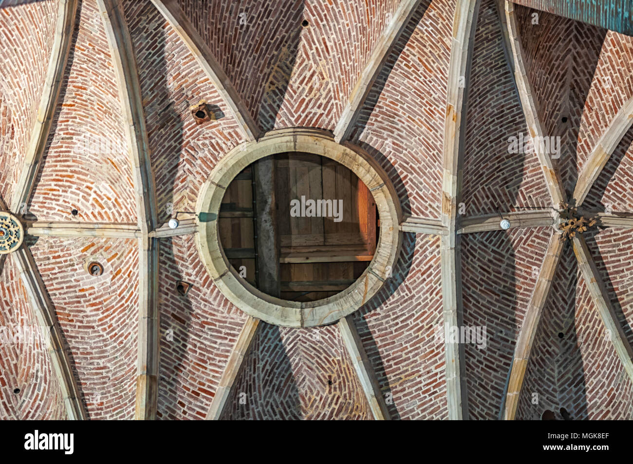 a ceiling vault of an old Dutch church Stock Photo - Alamy